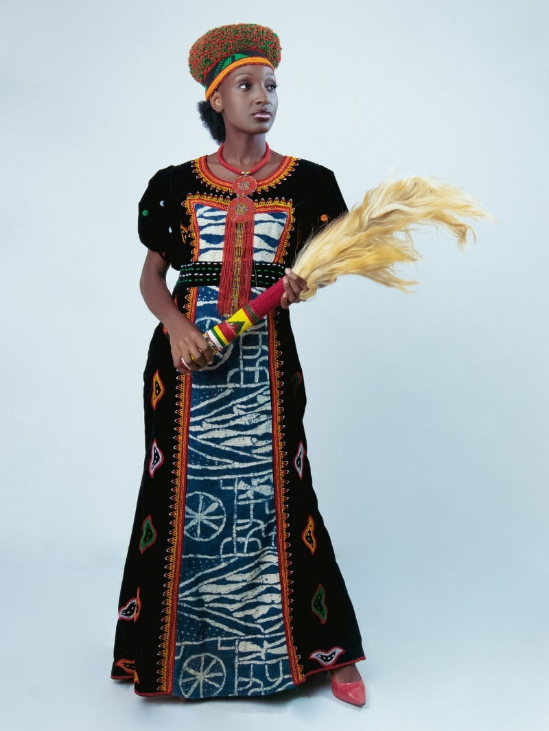Captivating Bamenda Toghu Outfit: Embrace the Ndop Print Heritage ...
